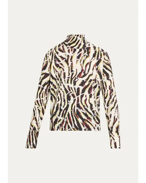 Proenza Schouler White Label Ansel Printed Top - Acid Multi