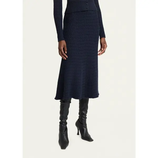 Proenza Schouler White Label Magnolia Knit Midi Skirt