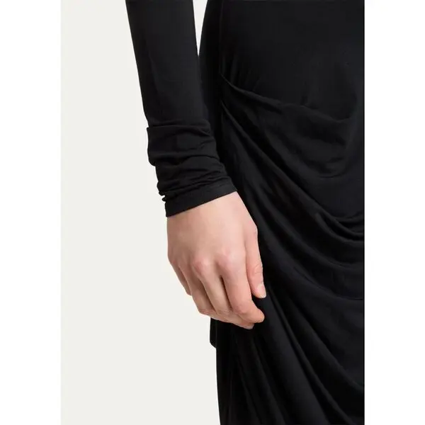Proenza Schouler White Label Imogen Draped Turtleneck Dress - Olive