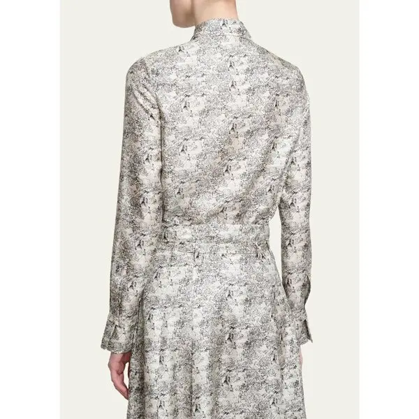 Gabriela Hearst Cruz Printed Silk Twill Button-down Shirt