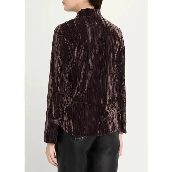 Proenza Schouler White Label Madi Crinkled Button-front Top