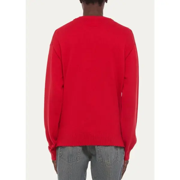 Helmut Lang Cotton Lettuce-trim Crewneck Sweater