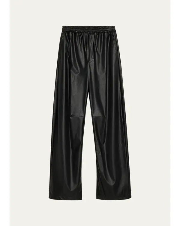 MAISON MARGIELA Faux Leather Wide-leg Pants