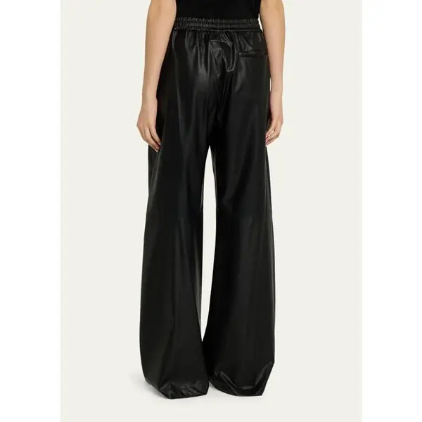 MAISON MARGIELA Faux Leather Wide-leg Pants