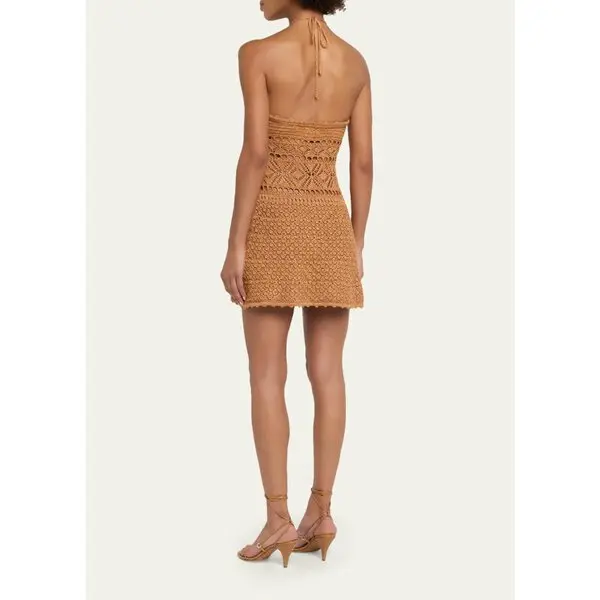 Retrofete Florentina Crochet Halter Dress
