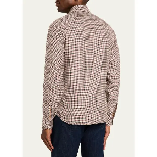 Kiton Cashmere, Silk And Linen Flap-pocket Overshirt
