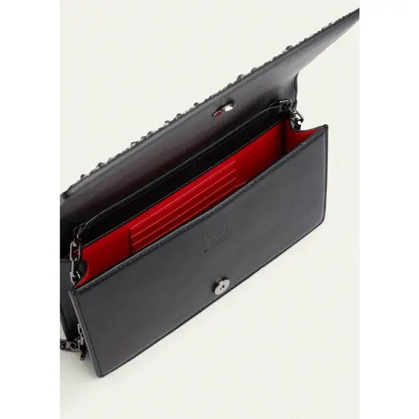 CHRISTIAN LOUBOUTIN Bettina Bead-encrusted Leather Clutch Bag