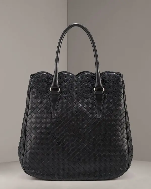 Loewe Puzzle Fold Geometric Colorblock Leather Tote Bag