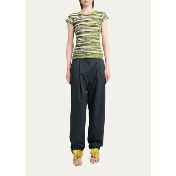 Proenza Schouler White Label Veya Textured Knit Tee