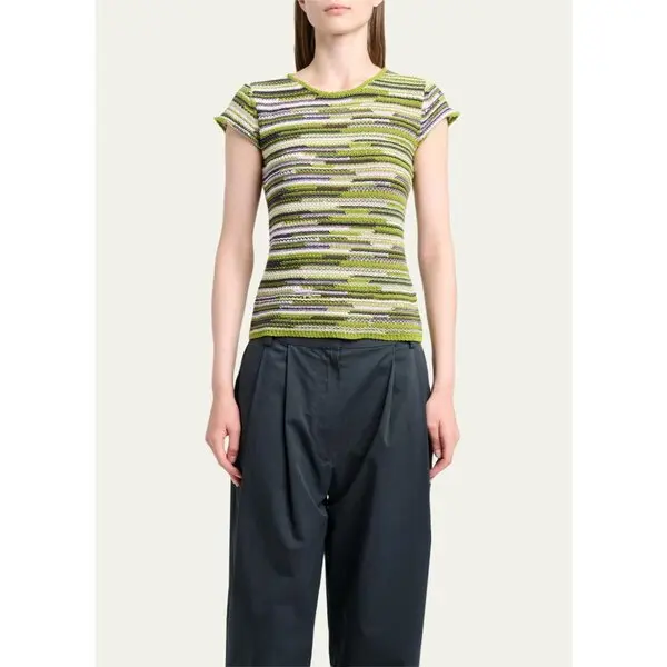 Proenza Schouler White Label Veya Textured Knit Tee