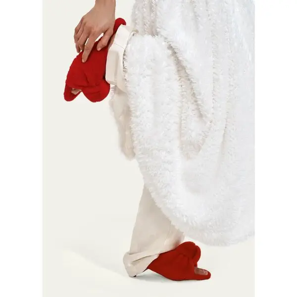 Bottega Veneta Carded Merino Wool Knotted Kitten-heel Sandals
