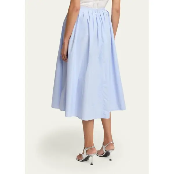 Proenza Schouler White Label Austin A-line Technical Cotton Skirt