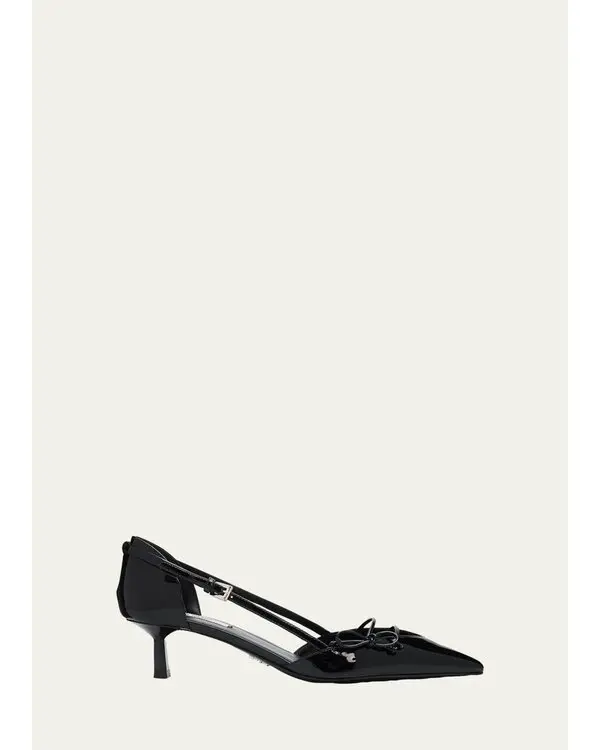 Prada 55mm Patent Leather Pumps - Nero