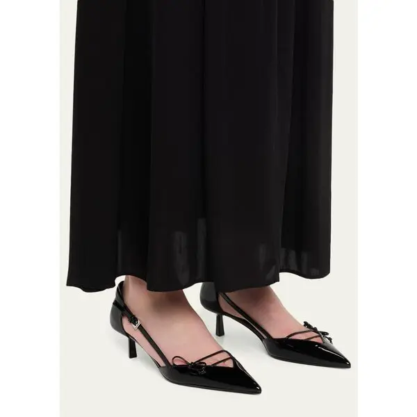 Prada 55mm Patent Leather Pumps - Nero