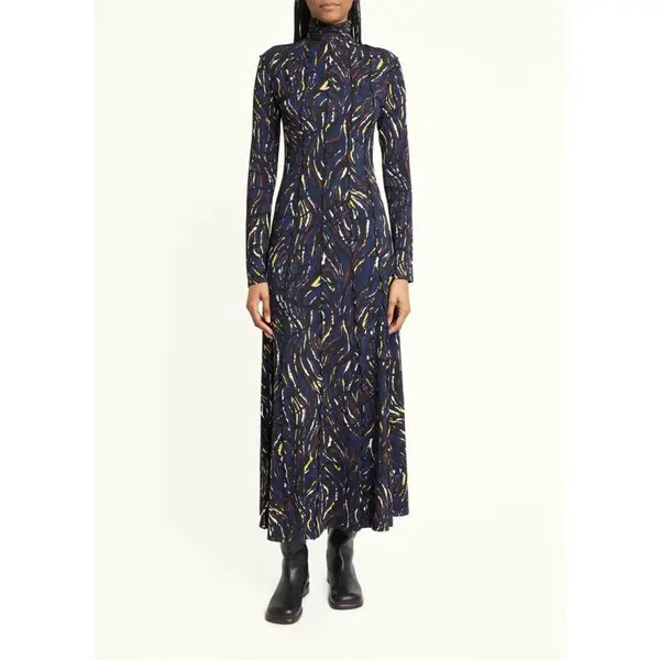 Proenza Schouler White Label Mabel Abstract Jersey Midi Dress