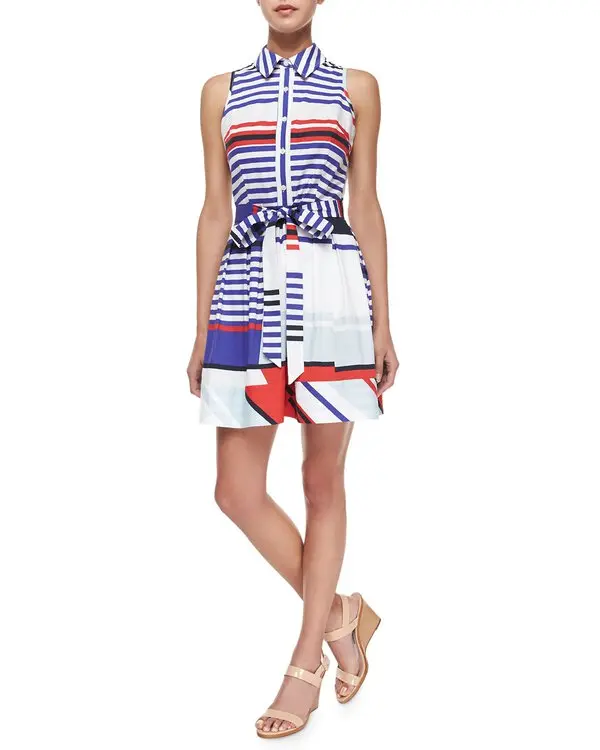 Proenza Schouler White Label Mabel Abstract Jersey Midi Dress