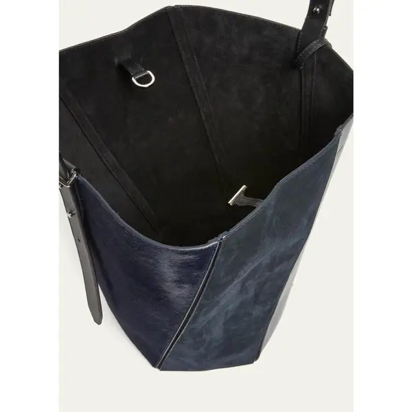 Proenza Schouler Hex Leather & Calf Hair Bucket Bag