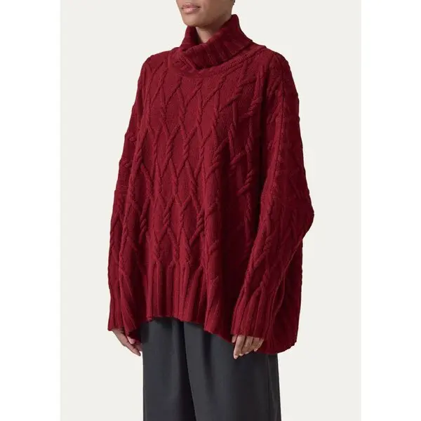 Eskandar Roll Neck Sweater Mid Plus Length