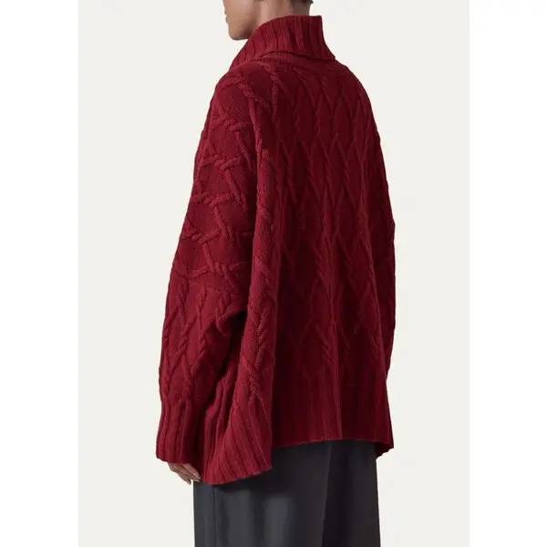 Eskandar Roll Neck Sweater Mid Plus Length