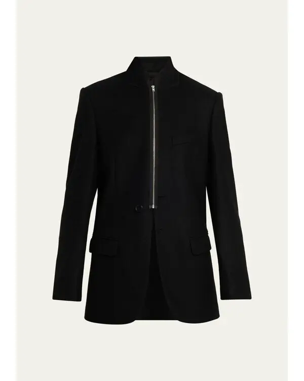 MAISON MARGIELA Zip-front Longline Blazer
