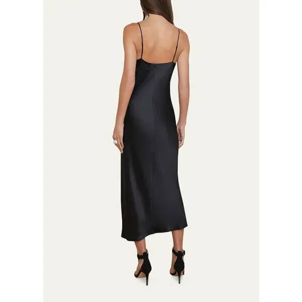 L'Agence Seridie Mid-length Silk Slip Dress