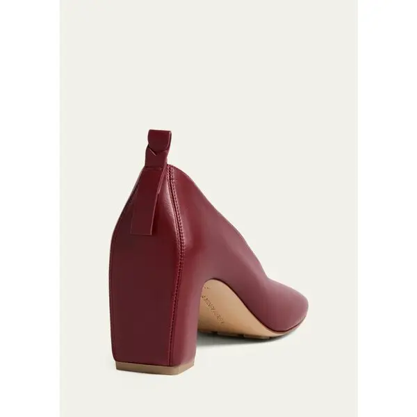 Bottega Veneta 65mm Plonge Calf Leather Pumps - Flame