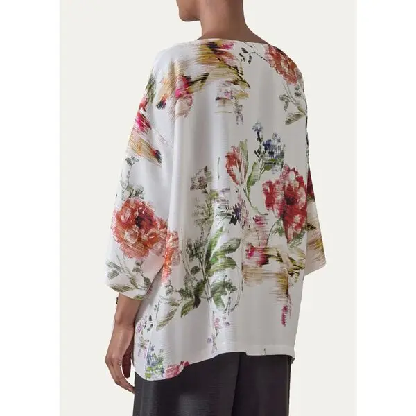 Eskandar A-line Scoop Neck Top Mid Plus Length
