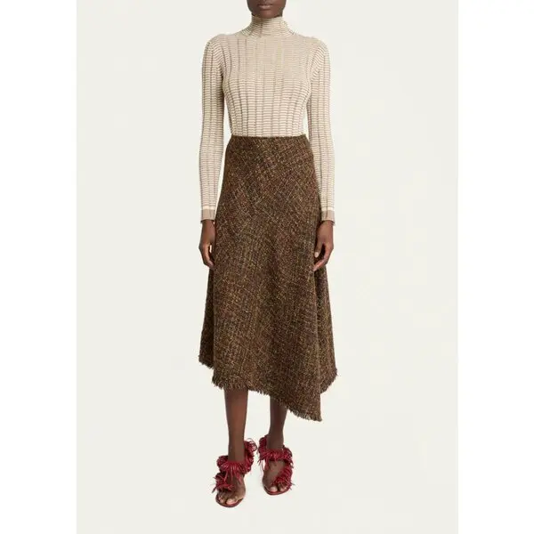 Proenza Schouler White Label Layne Tweed Midi Skirt