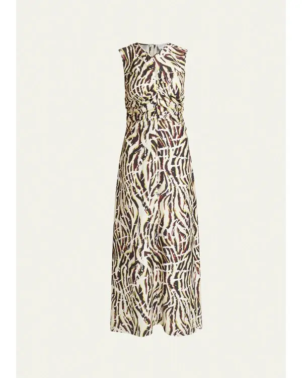 Proenza Schouler White Label Clem Ruched Maxi Dress