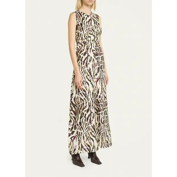 Proenza Schouler White Label Clem Ruched Maxi Dress