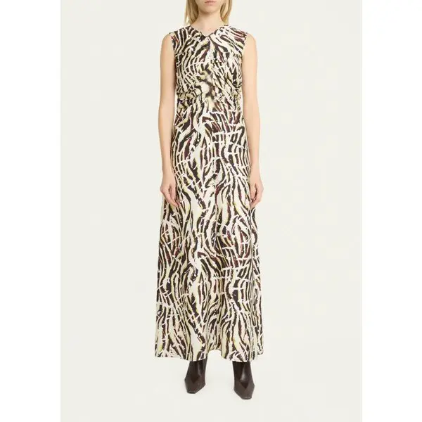 Proenza Schouler White Label Clem Ruched Maxi Dress