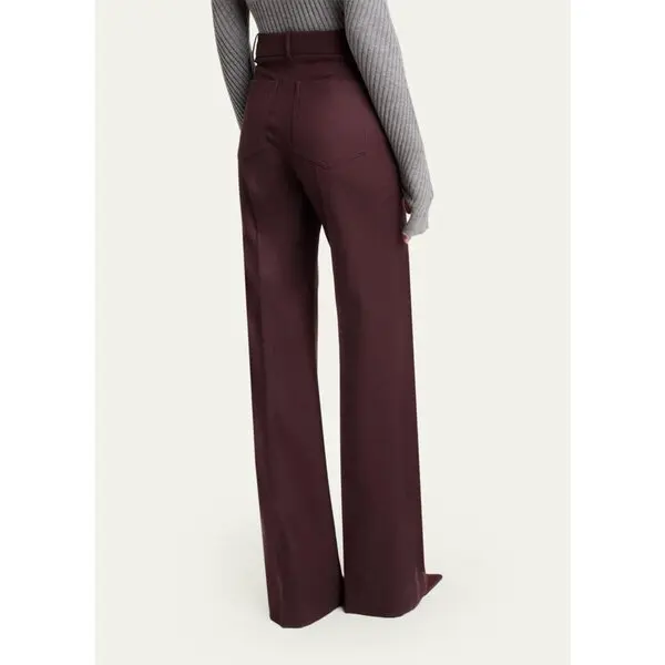 Victoria Beckham Alina Front-pocket Straight-leg Trousers