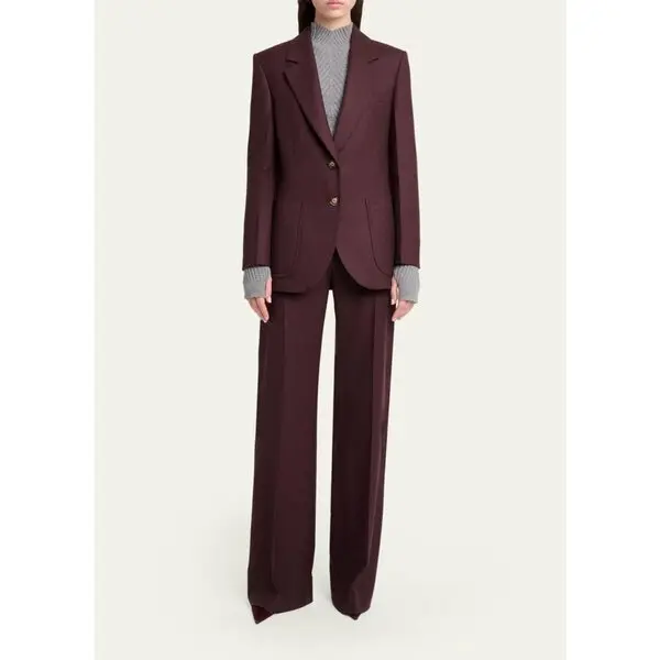 Victoria Beckham Alina Front-pocket Straight-leg Trousers