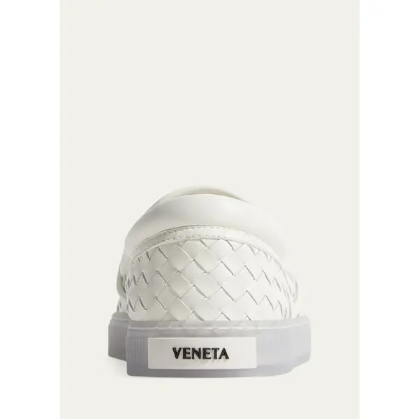 Bottega Veneta Serena Intrecciato Leather Slip-on Sneakers - Ecru