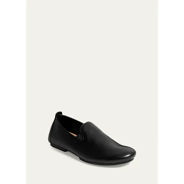 Bottega Veneta Lagoon Nappa Leather Loafers - Nero