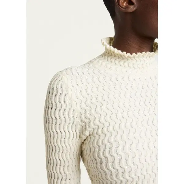 Proenza Schouler White Label Juniper Textured High-neck Sweater