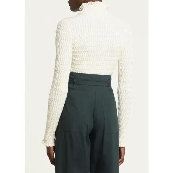 Proenza Schouler White Label Juniper Textured High-neck Sweater