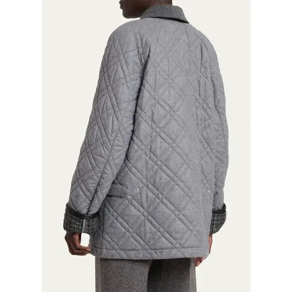 Gabriela Hearst Clarence Quilted Wool-cashmere Barn Jacket