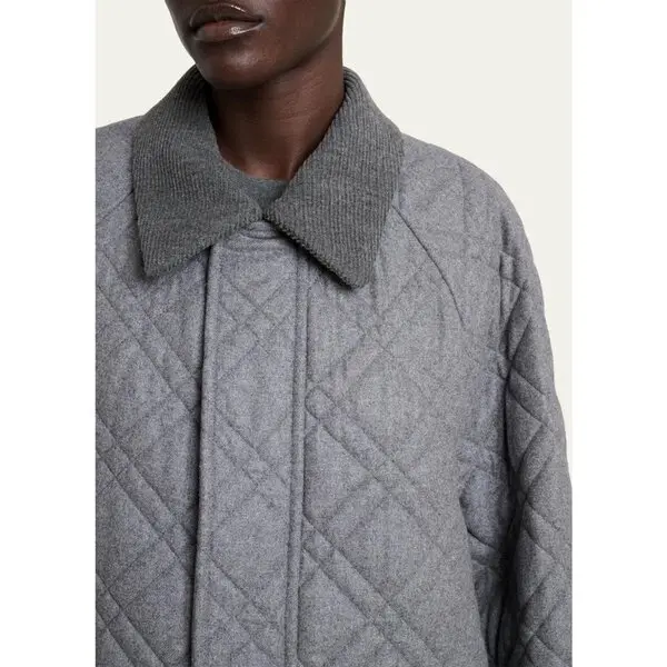 Gabriela Hearst Clarence Quilted Wool-cashmere Barn Jacket
