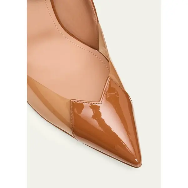MALONE SOULIERS 100mm Malia Pvc And Patent Leather Pumps