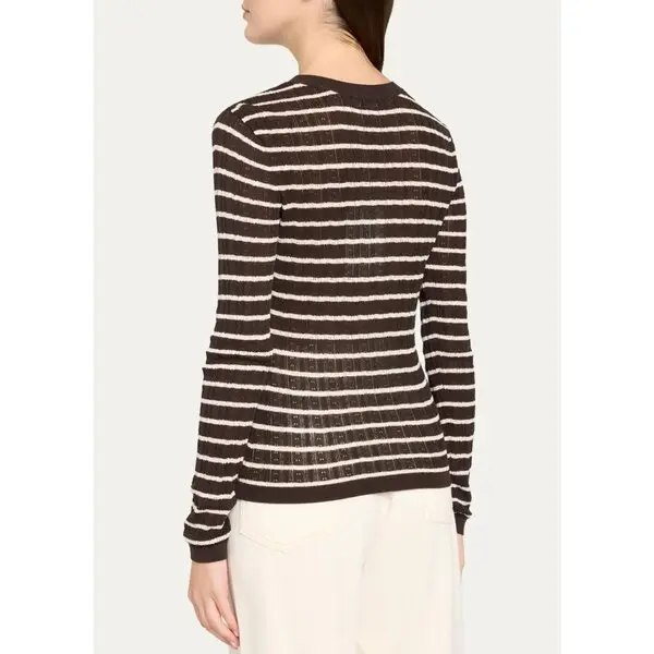 FRAME The Pointelle Striped Sweater