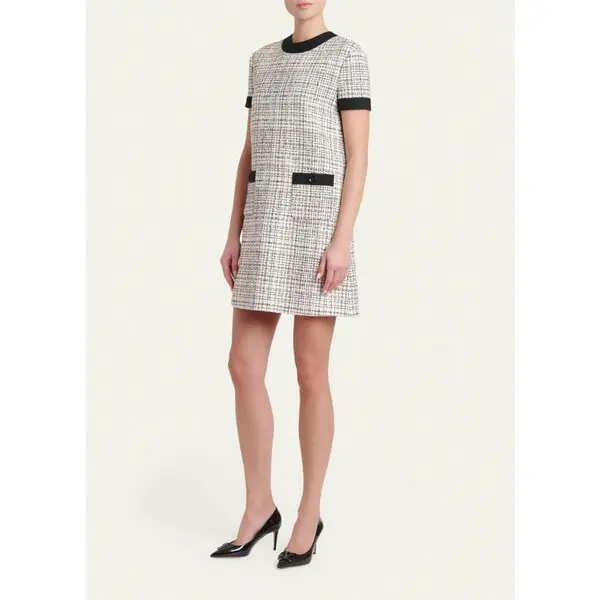 Valentino Garavani Tweed Mini Dress - Vanilla