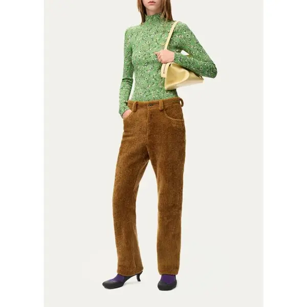 Loewe Mock Turtleneck Floral Top
