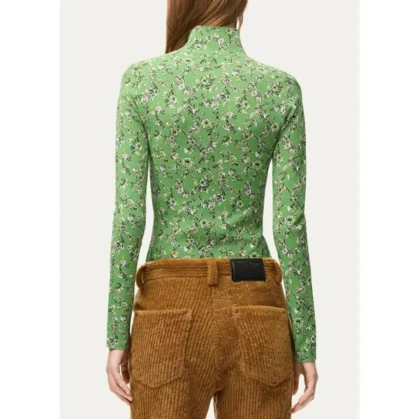 Loewe Mock Turtleneck Floral Top