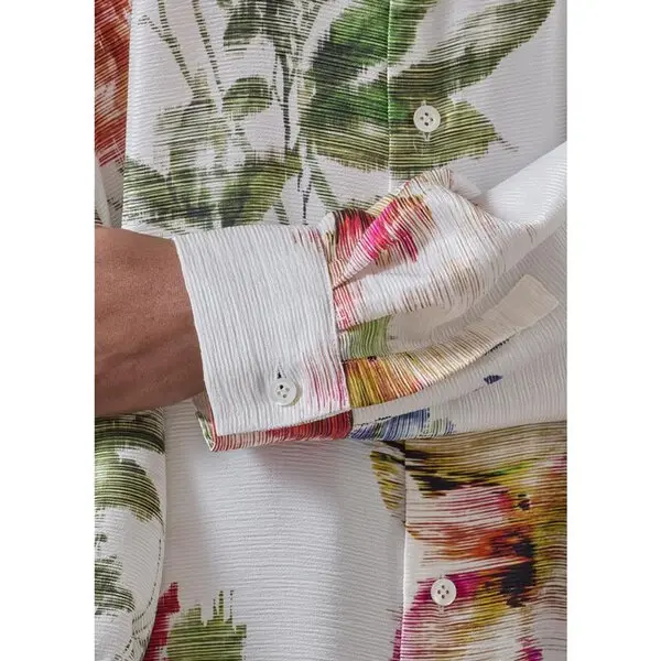 Eskandar Wide A-line Shirt With Collar Long Plus Length