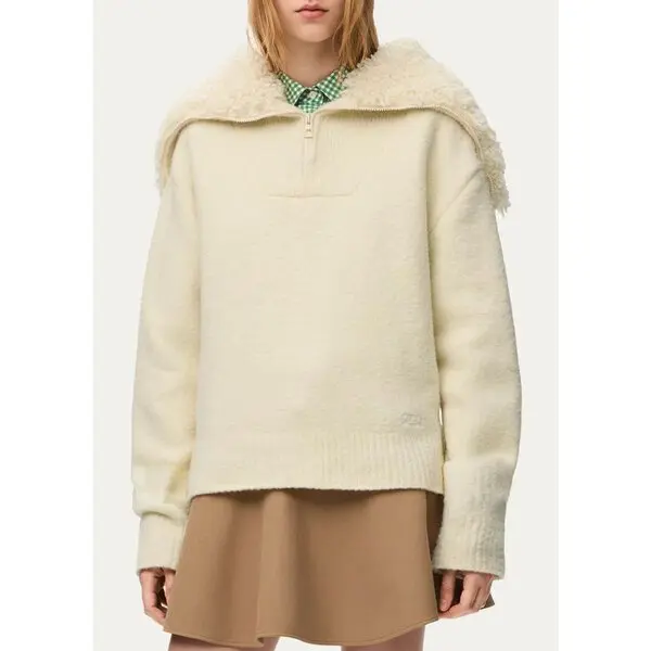 Loewe Knit Zip-up Sweater