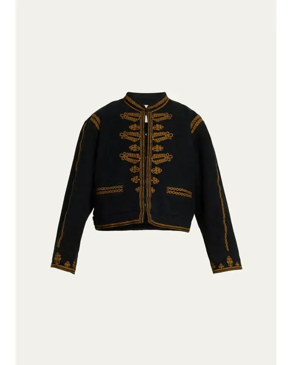 Isabel Marant Étoile Emalia Embroidered Military-style Jacket