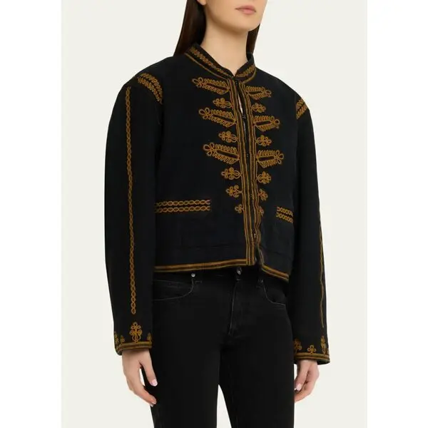 Isabel Marant Étoile Emalia Embroidered Military-style Jacket