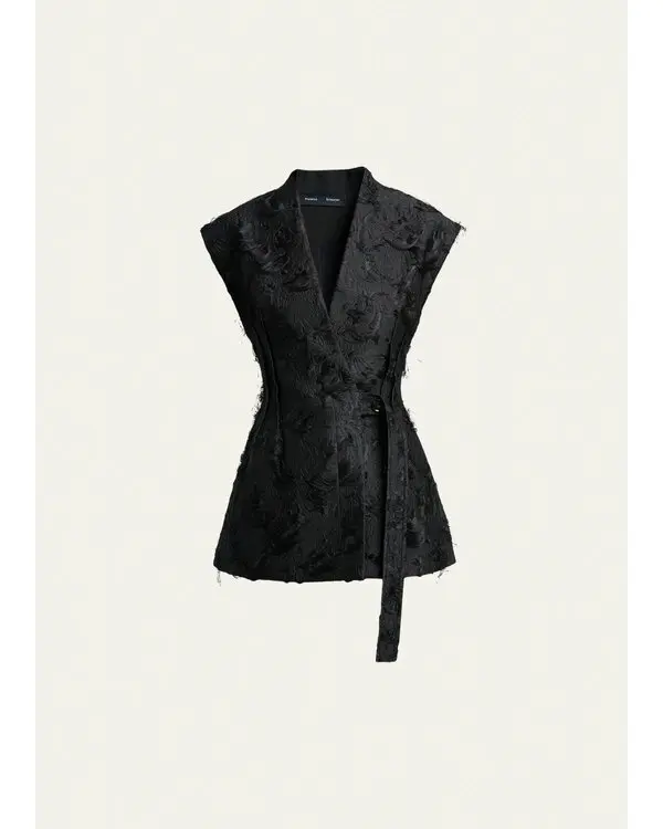 Proenza Schouler Cindle Chrysanthemum Jacquard Vest