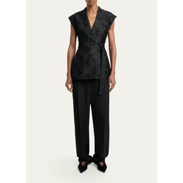 Proenza Schouler Cindle Chrysanthemum Jacquard Vest
